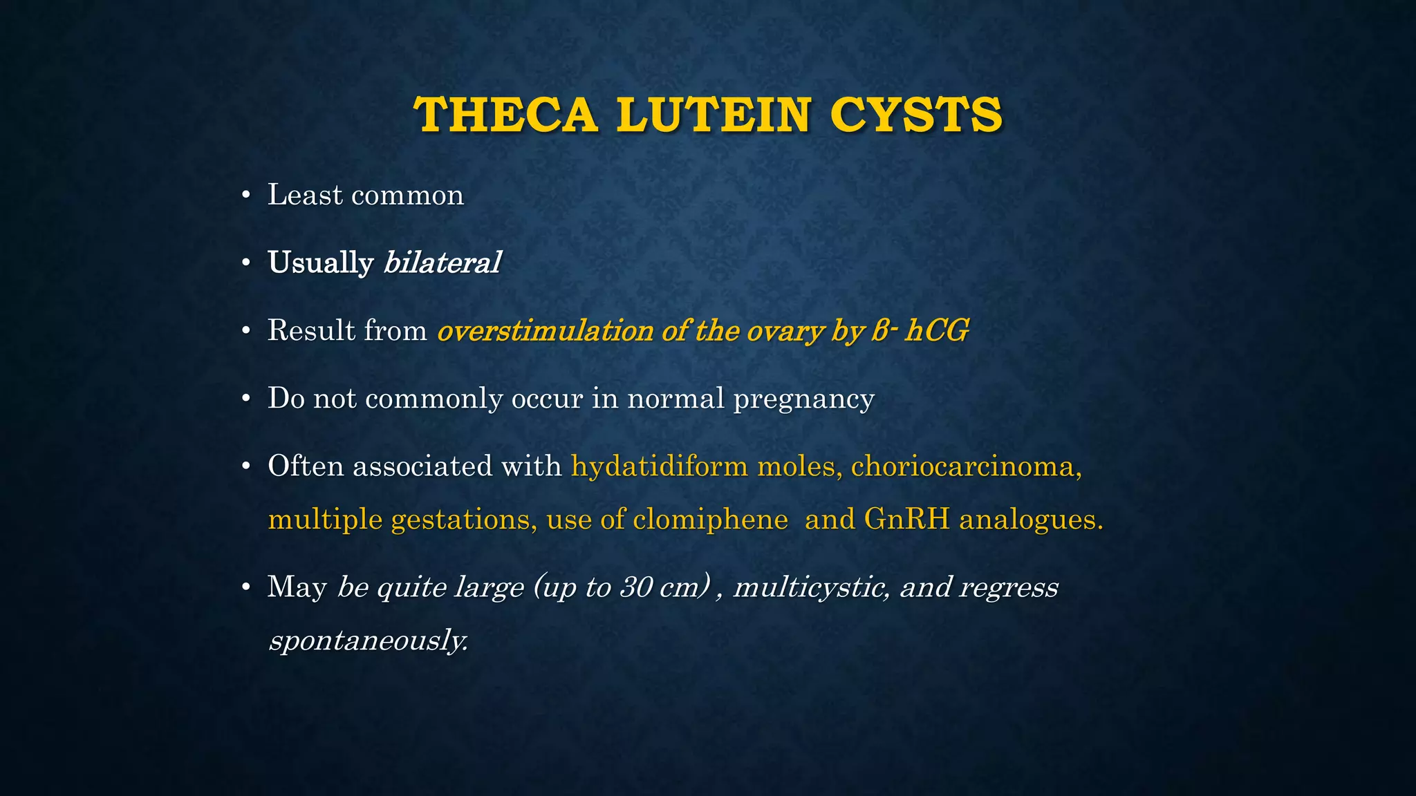 OVARIAN TUMOURS | PPTX