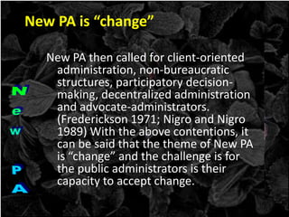 New Public Administration | PDF