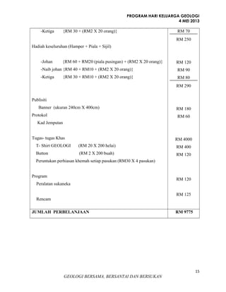 New paperwork of geology family day 2012 2013 (1) | PDF