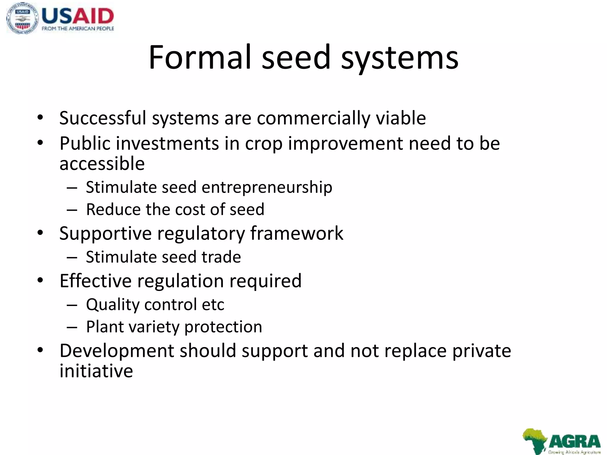 New paradigm for scaling seeds in africa | PPTX