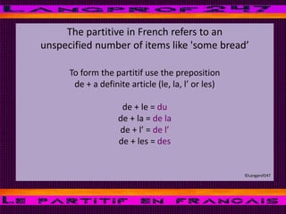 Langprof247 French Partitive | PPTX