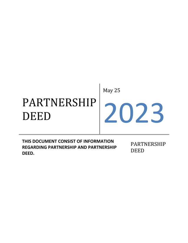 PARTNERSHIPNavigating the Legal Landscape of Partnerships", | PDF