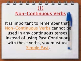 New past continuous tense | PPTX