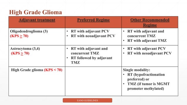 high grade glioma | PPTX | Brain and Nervous System Disorders ...