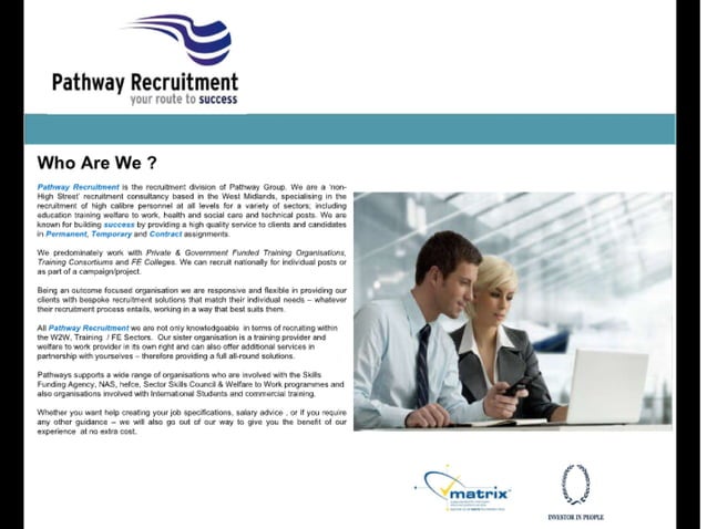 Pathway Recruitment Solutions, - further education recruitment agencies ...