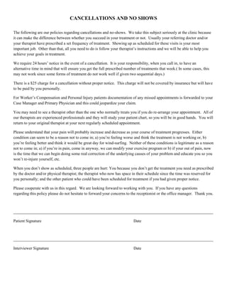 New patient packet | DOC