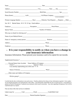 New Patient Welcome Packet | PDF