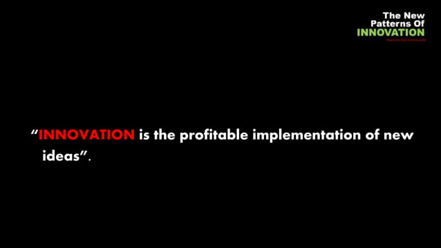 New patterns of innovation 2 | PPT