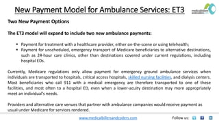 New Payment Model for Ambulance Services: ET3 | PPT
