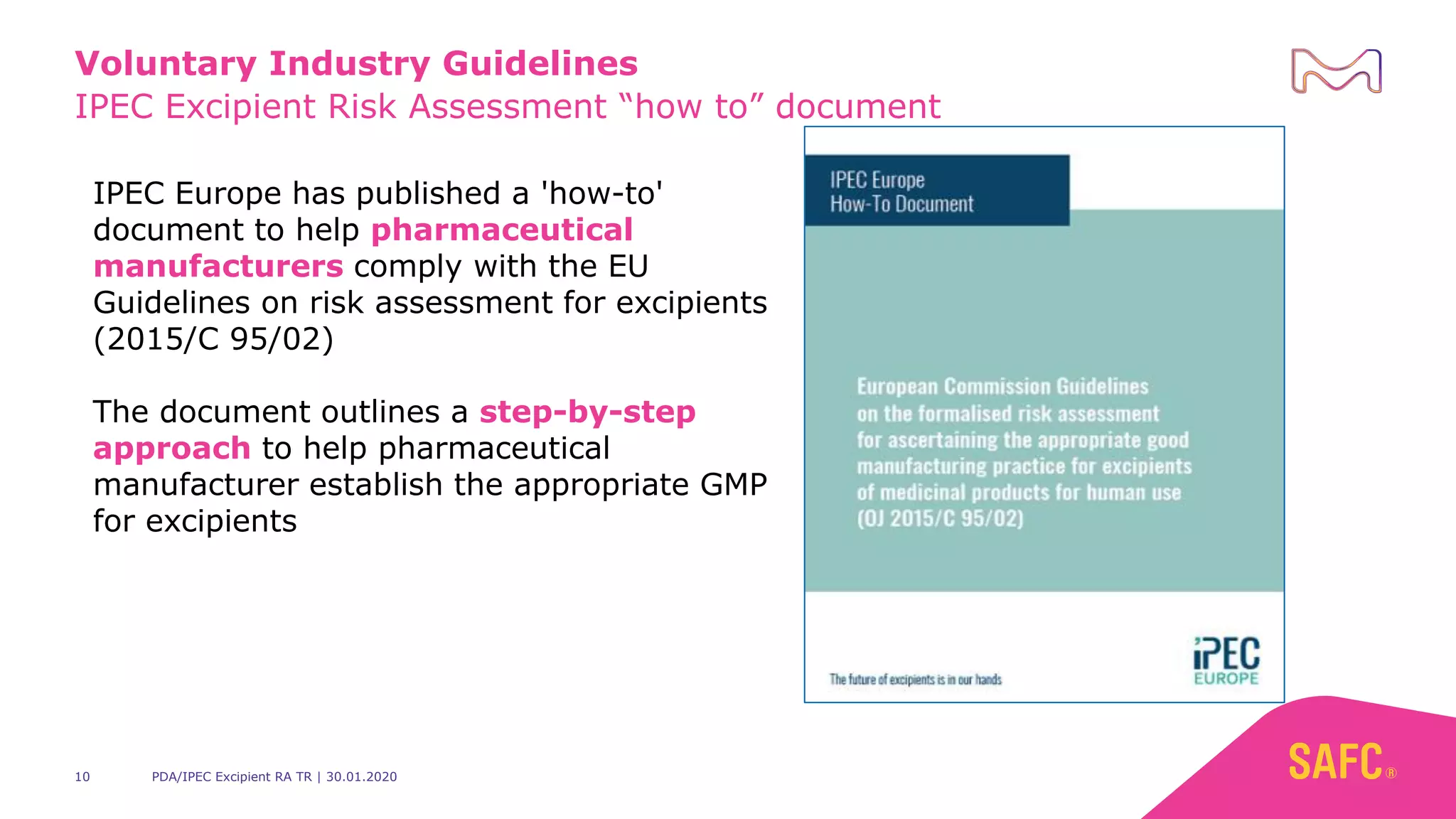 New PDA/IPEC Technical Report on Excipient Risk Assessment - insights ...