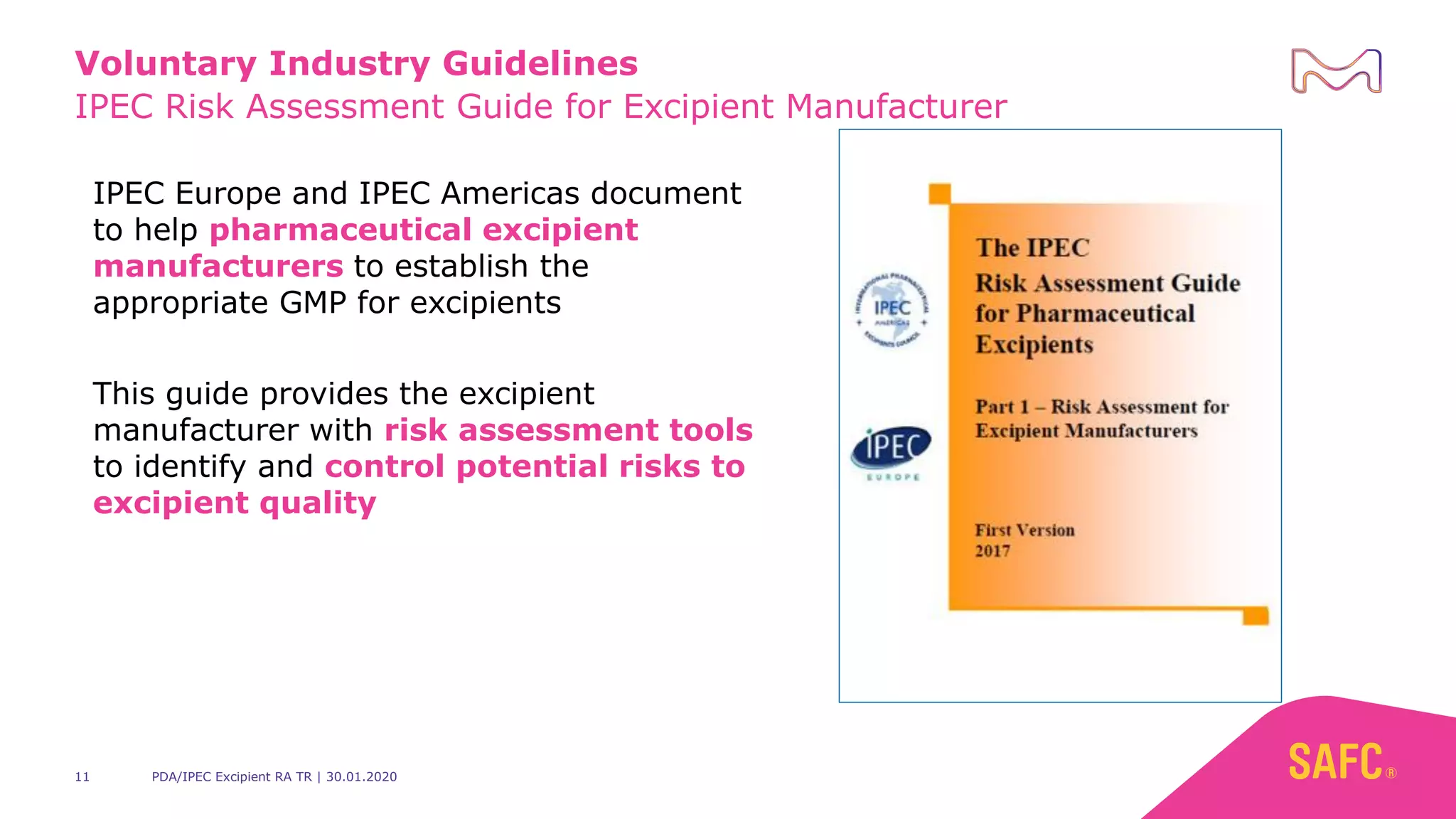 New PDA/IPEC Technical Report on Excipient Risk Assessment - insights ...