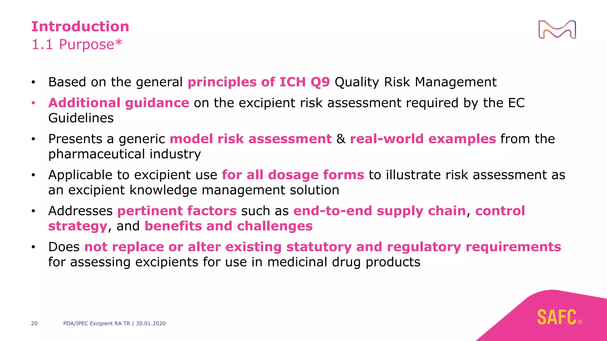 New PDA/IPEC Technical Report on Excipient Risk Assessment - insights ...