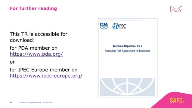 New PDA/IPEC Technical Report on Excipient Risk Assessment - insights ...