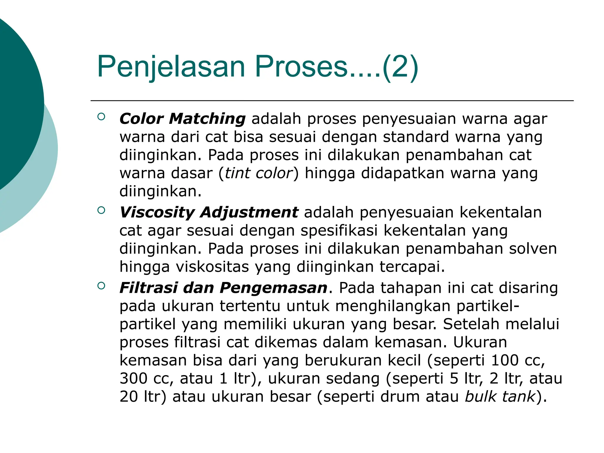 New Pembuatan Cat, pembuatan cat berdasarkan klasifikasi bahan kiminya.pptx