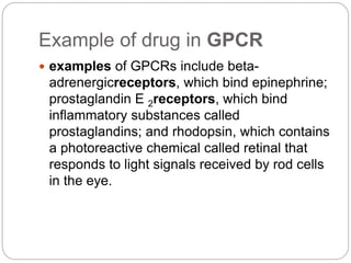 New pharmacodynemic & g protien couple receptor-1 | PPT