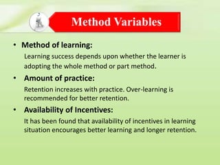 Variables in Learning. | PPTX