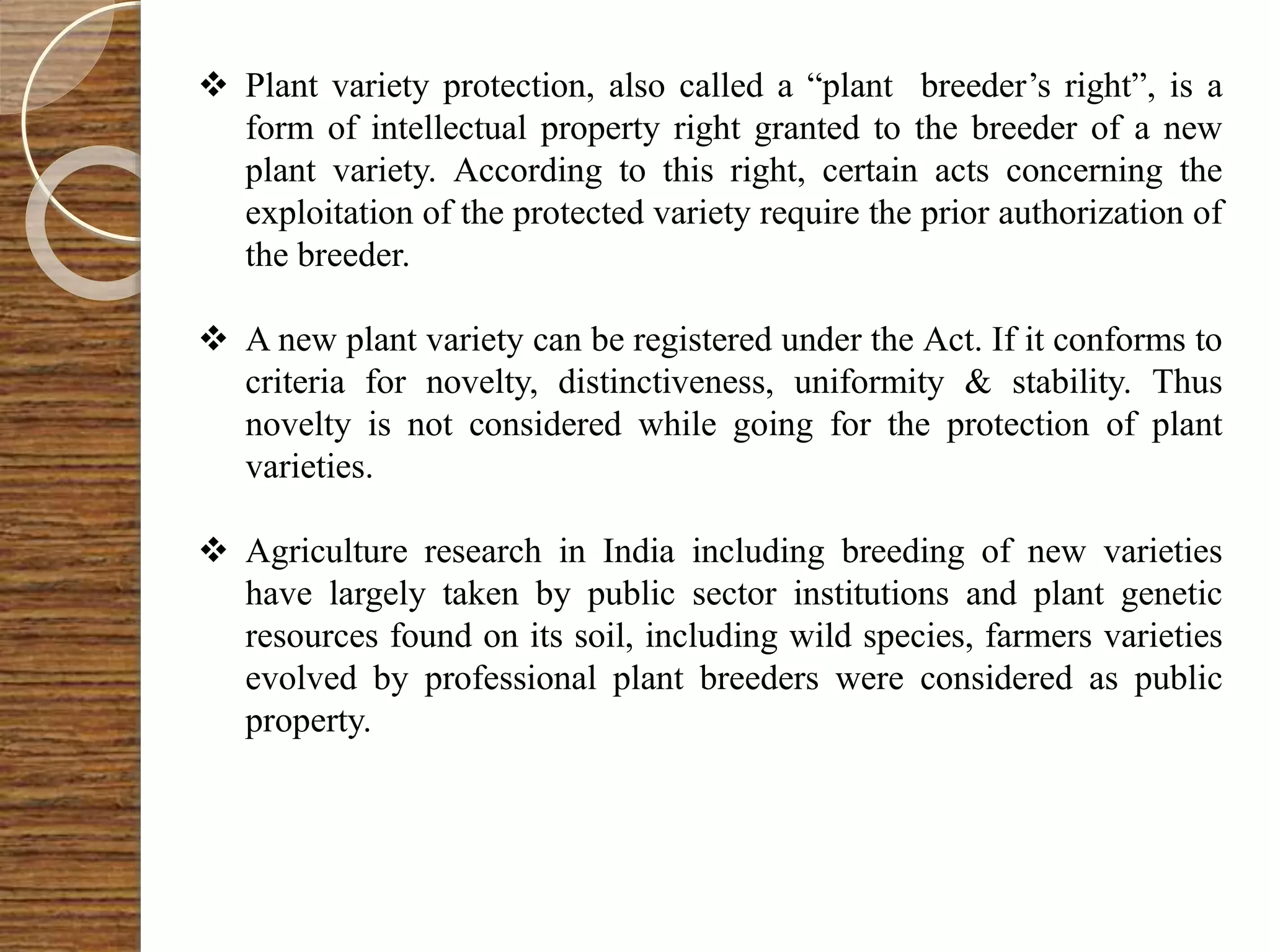 New plant varieties | PPTX