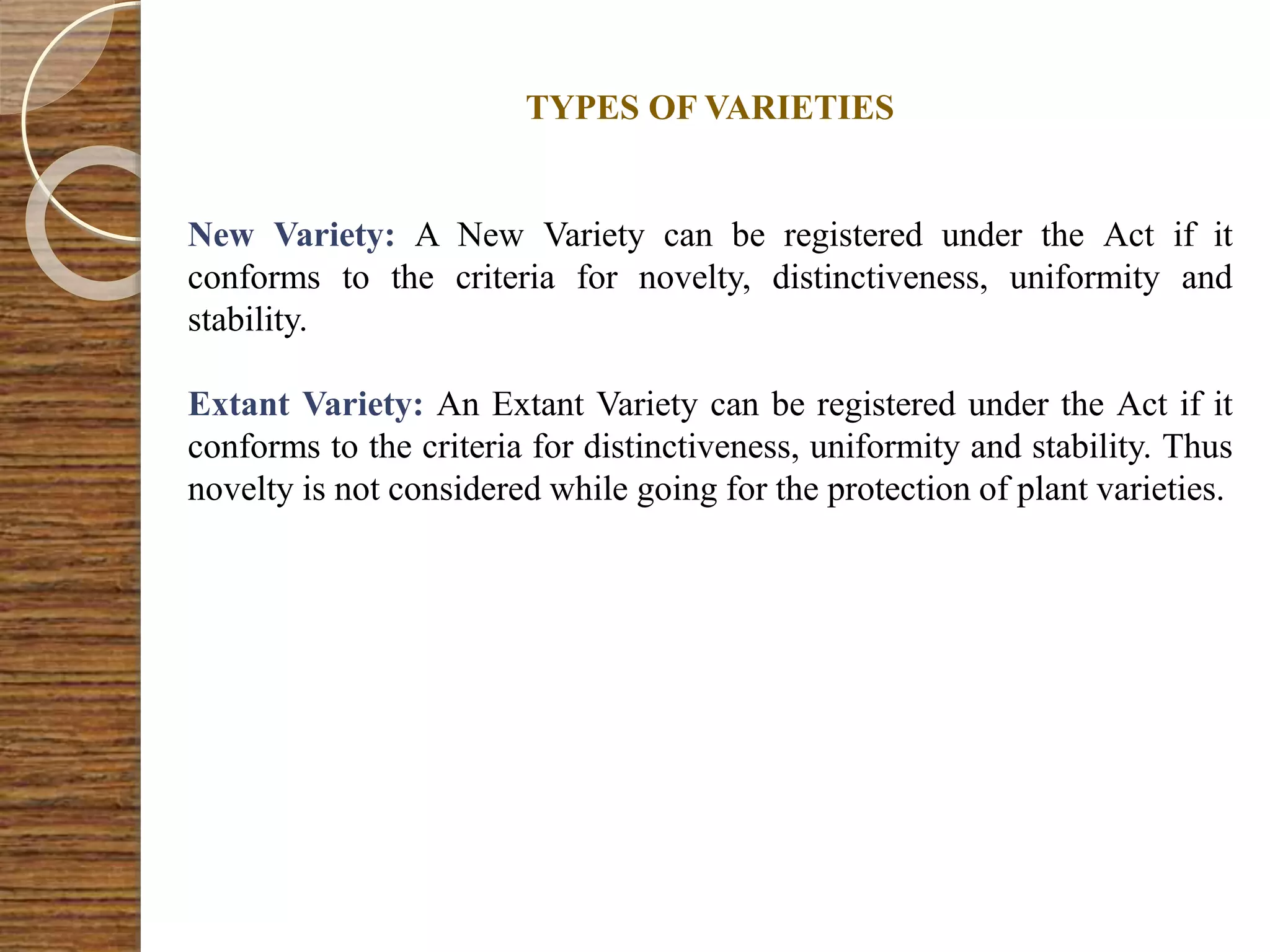 New plant varieties | PPTX