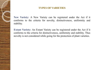 New plant varieties | PPTX