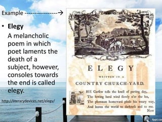 Definition, elements, types, and genres of poetry | PPTX