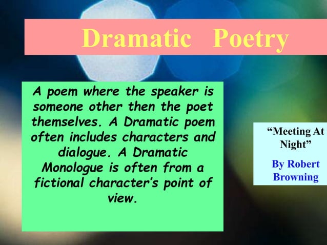 Definition, elements, types, and genres of poetry | PPTX