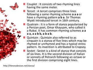 Definition, elements, types, and genres of poetry | PPTX