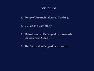 Undergraduate Research Workshop | PPT