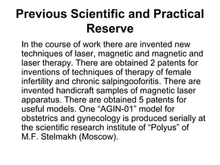 New portable magnetic and laser medical apparatus | PPT | Surgery ...