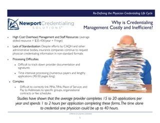 Newport Credentialing Solutions Capabilities Presentation | PDF