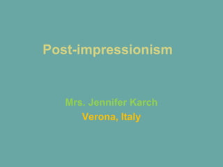 Post Impressionism Seurat, Van Gogh, Cezanne | PPT