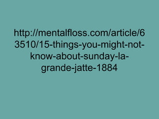 Post Impressionism Seurat, Van Gogh, Cezanne | PPT