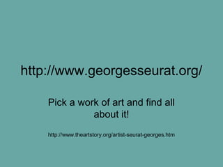 Post Impressionism Seurat, Van Gogh, Cezanne | PPT