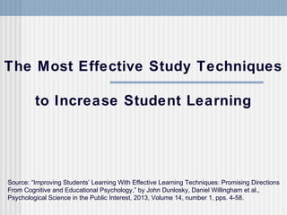 Most effective study techniques | PPT
