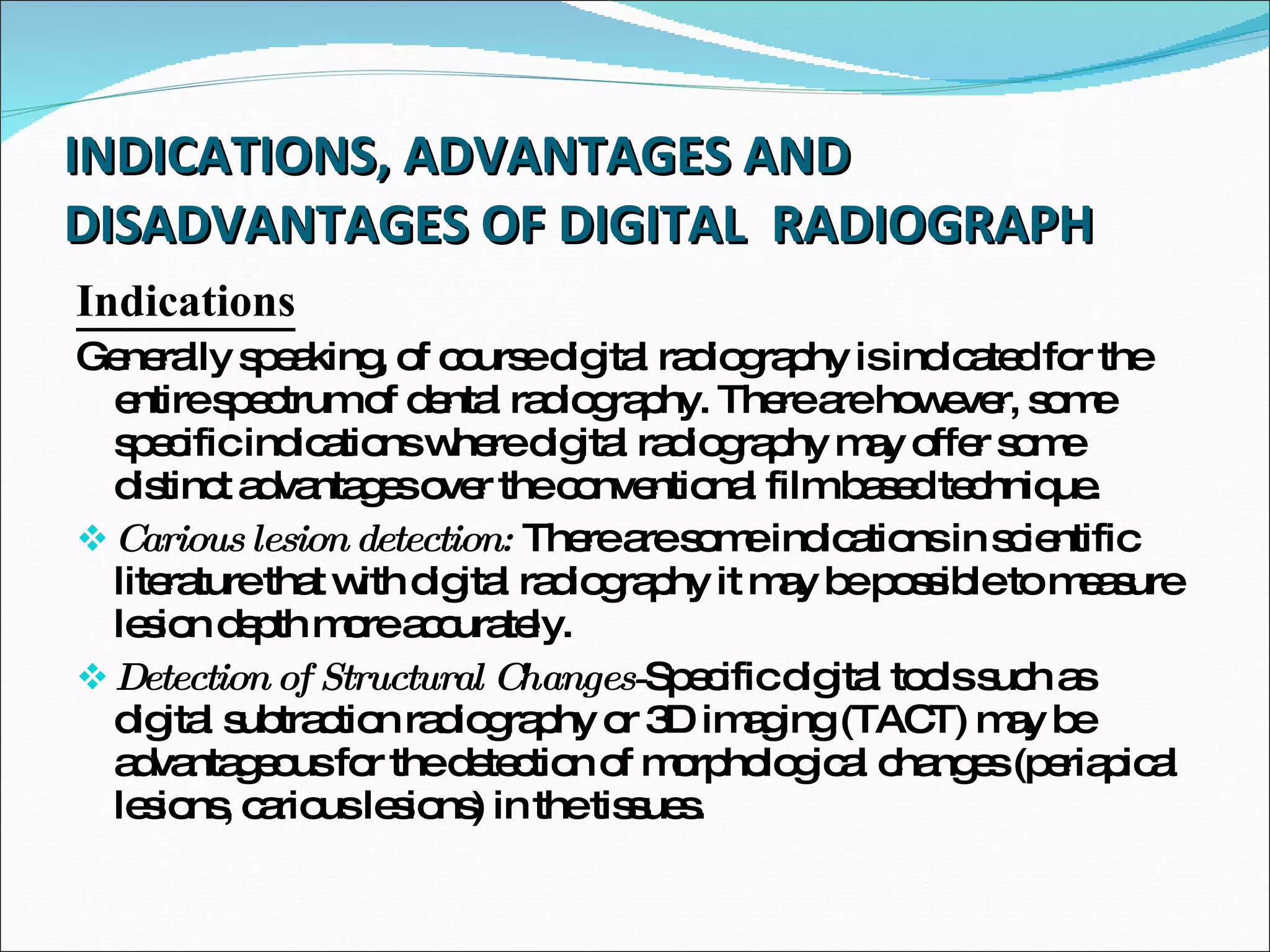 Digital Radiography dentistry | PPT