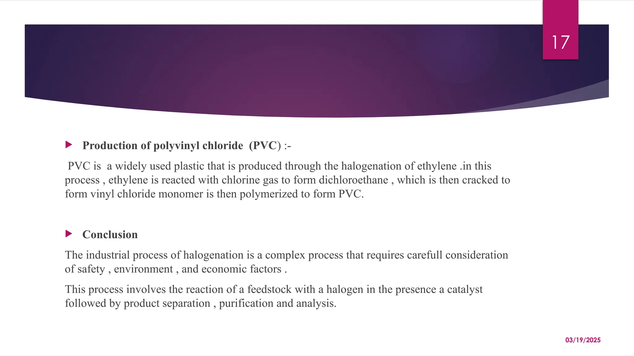 UNIT 3 CHEMISTRYUnit process Halogenations | PPTX