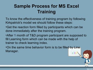 PPT on implementing Kirkpatrickk Model | PPT