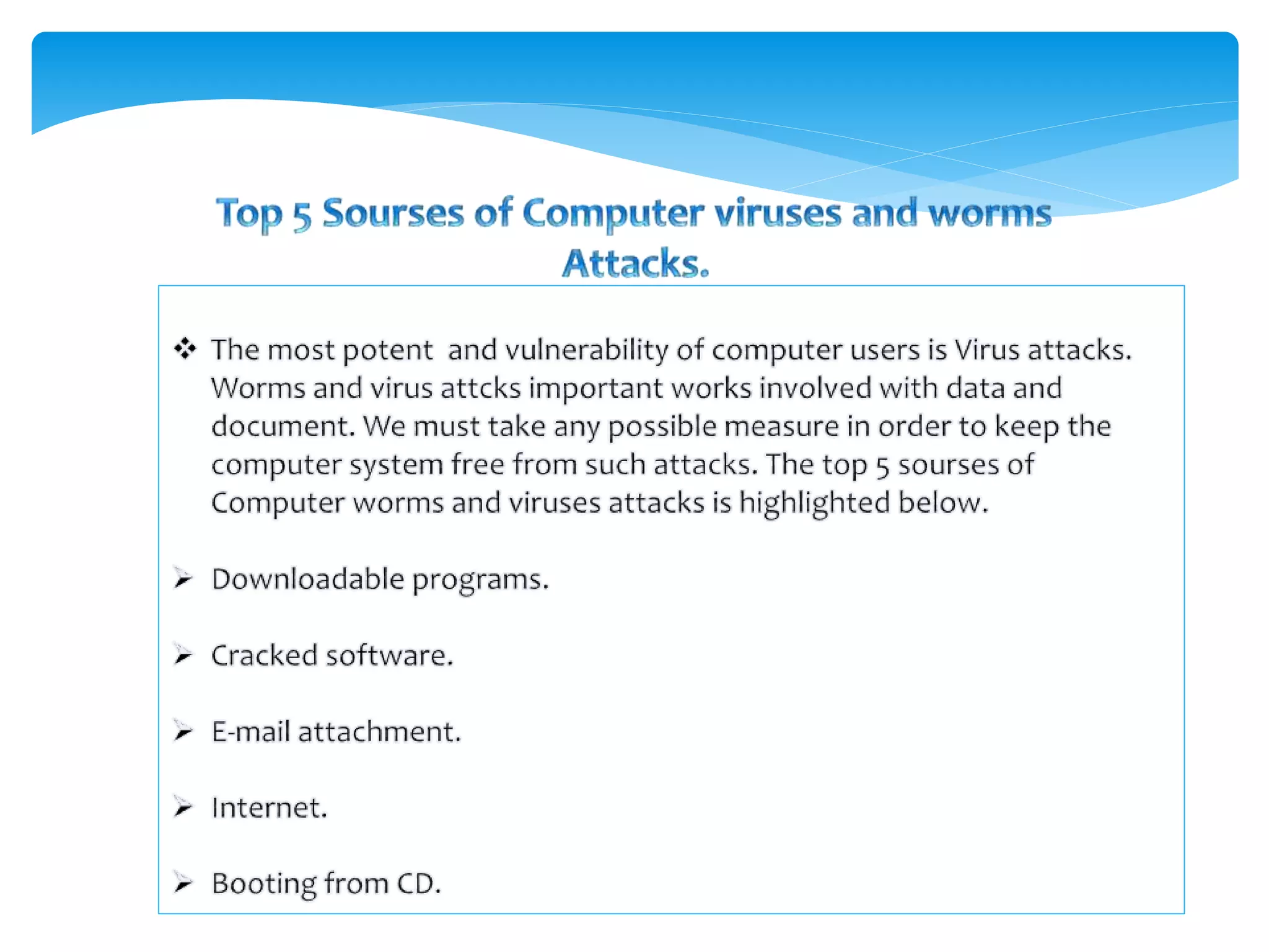 Computer Worms Viruses And Prevention | Ppt