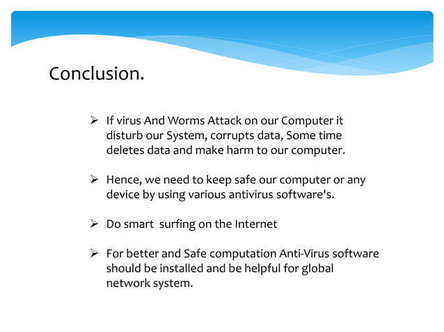Computer worms viruses and Prevention | PPTX