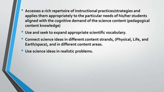 RESEARCH INPUT, SCIENCE TEACHER AS A RESEARCHER, THRUST AREAS IN ...