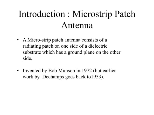 Microstrip patch antenna using Ku and K band | PPTX | Physics | Science