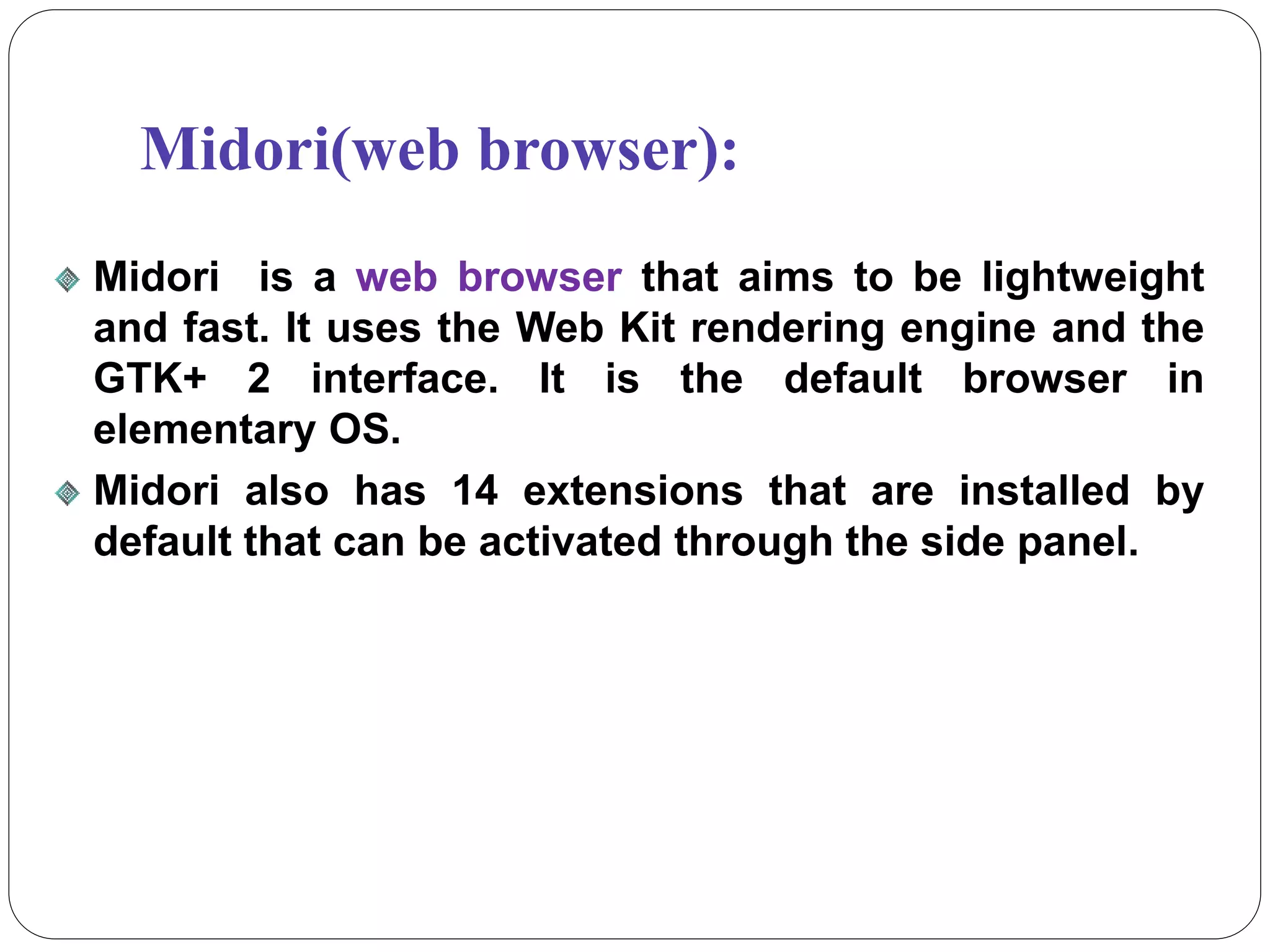 Midori -Cloud Base Operating System Forget Windows | PPTX | Operating ...
