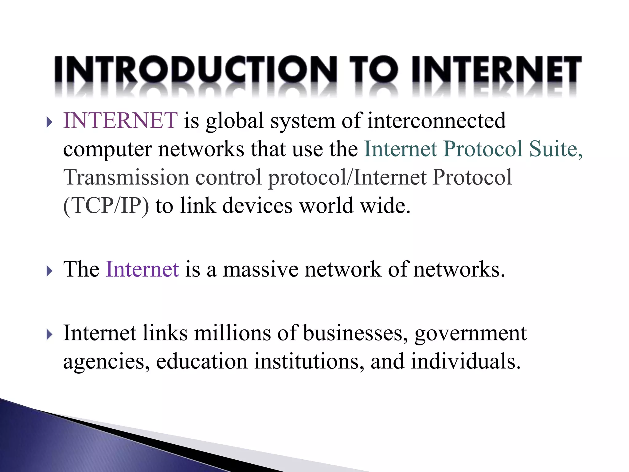 The Internet and World Wide Web | PPTX