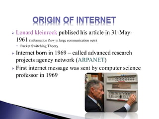 The Internet and World Wide Web | PPTX