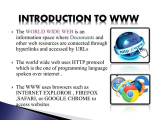 The Internet and World Wide Web | PPTX