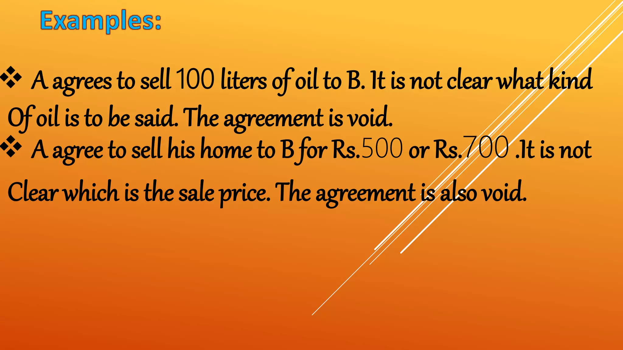 Void Agreement in Business Law | PPTX