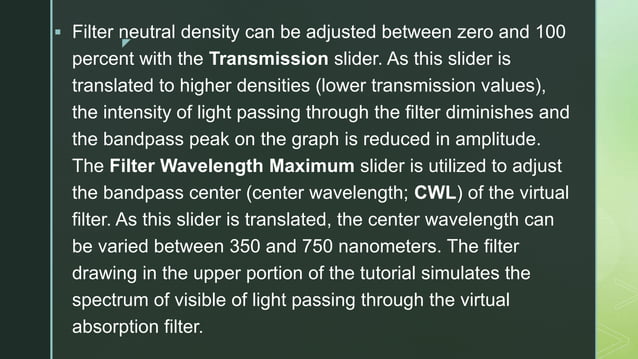 Optical filters and its types | PPTX | Physics | Science