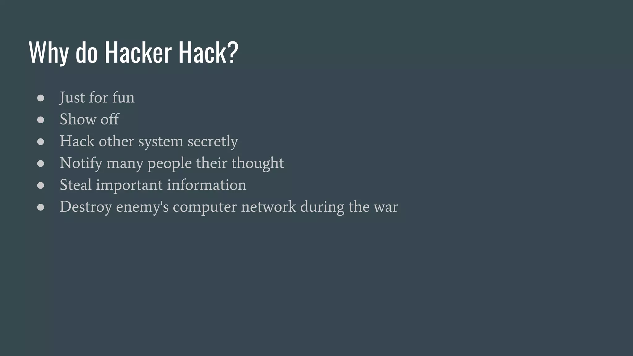 Hacking its types and the art of exploitation | PPTX