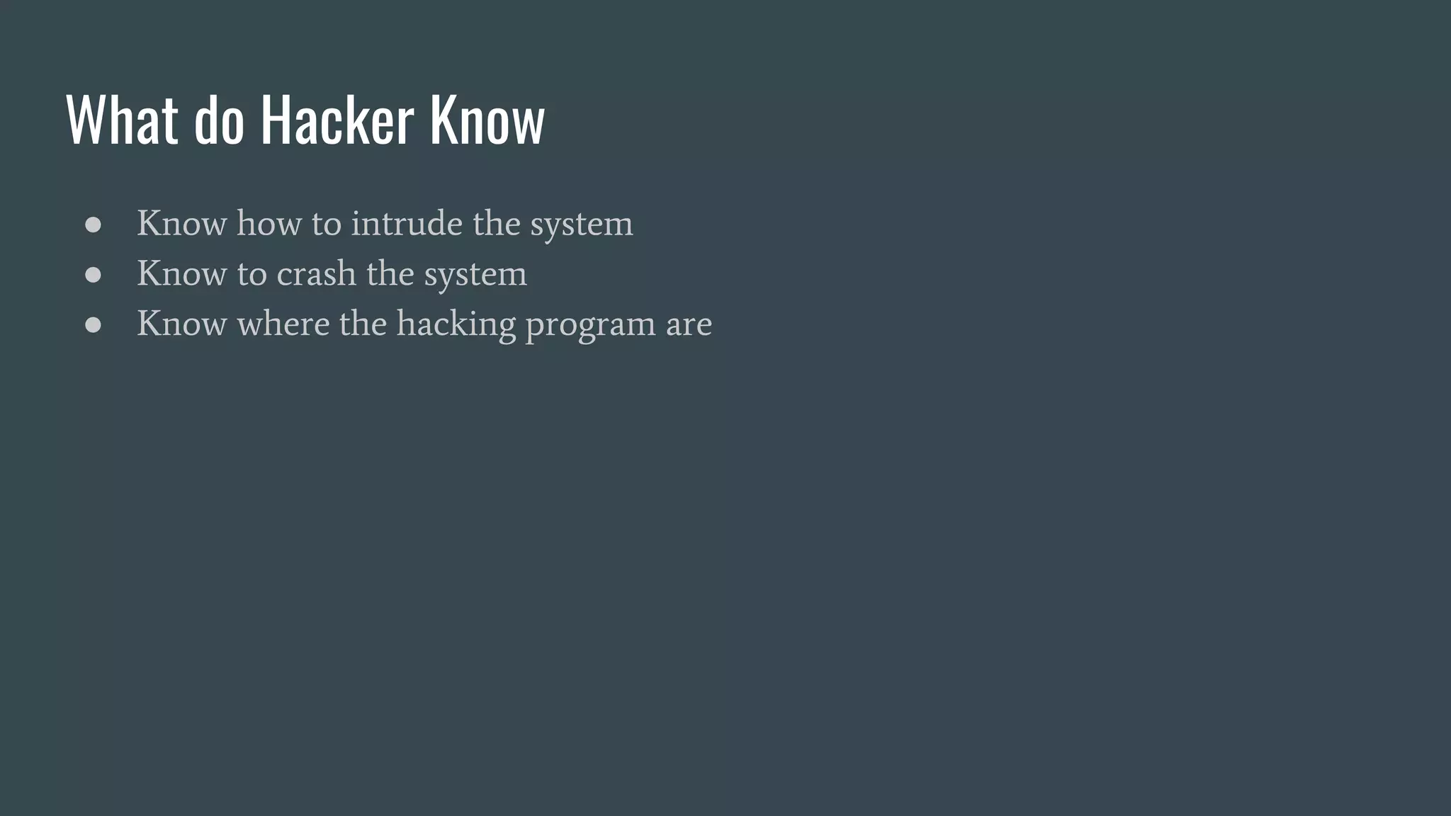 Hacking its types and the art of exploitation | PPTX
