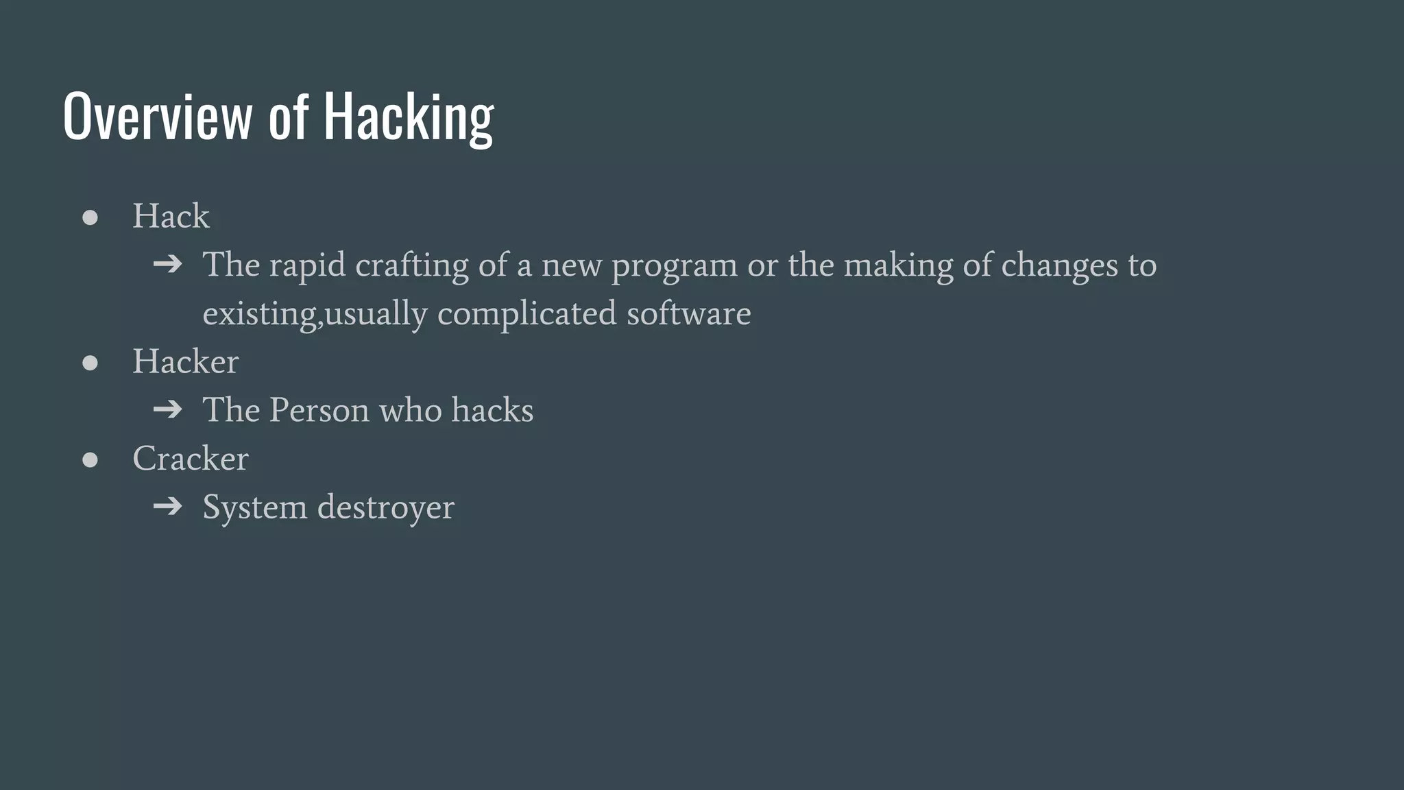 Hacking its types and the art of exploitation | PPTX | Information and ...