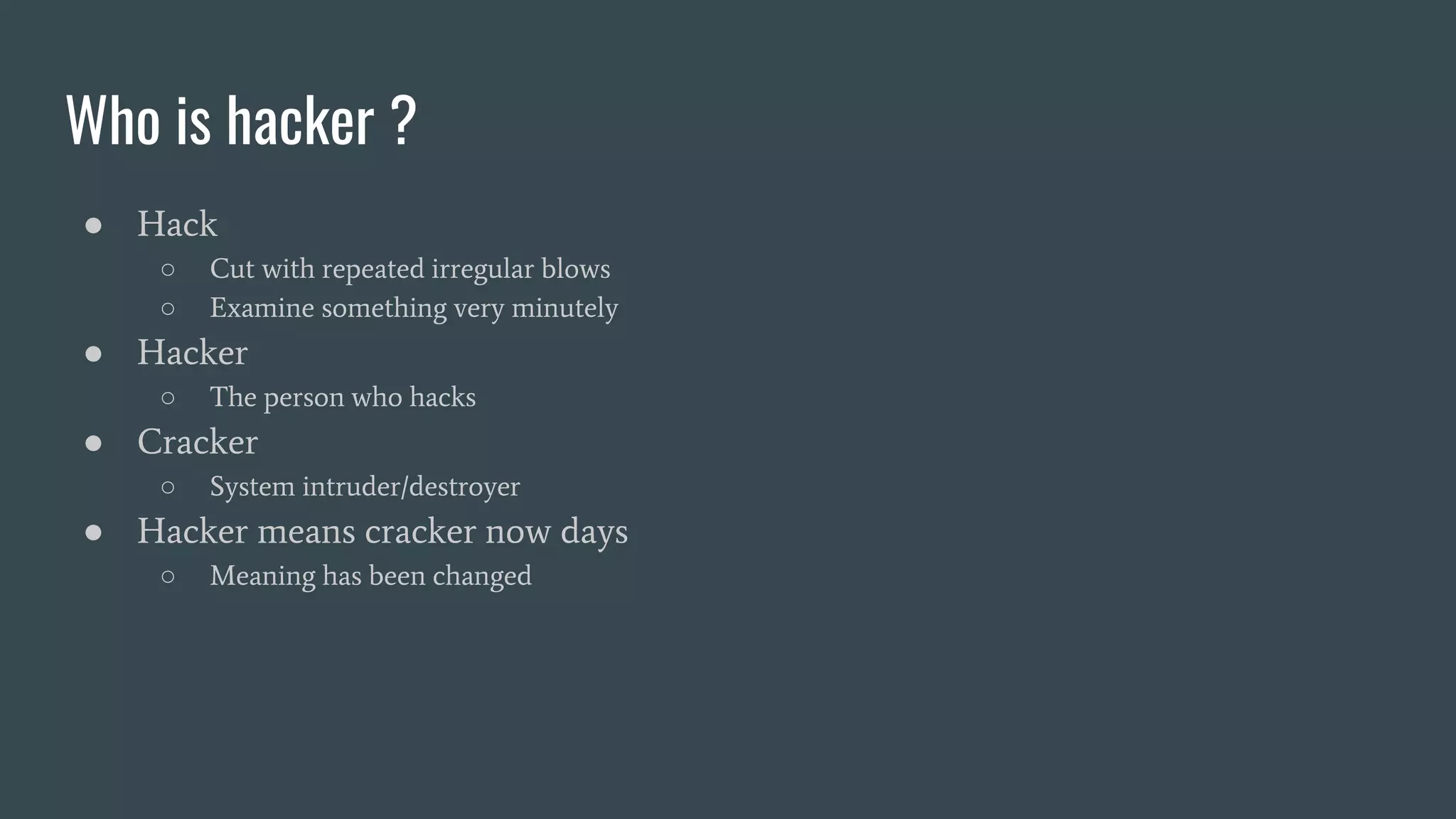 Hacking its types and the art of exploitation | PPTX | Information and ...